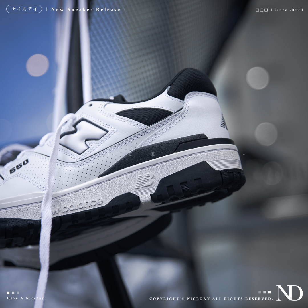 NICEDAY 現貨 NEW BALANCE 550 復古 黑白 男女尺寸 BB550HA1-zingala商店