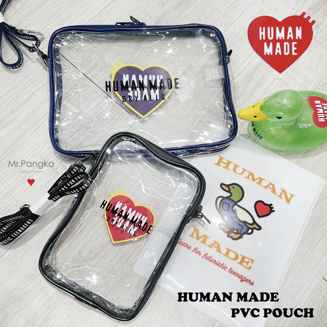 ️HUMAN MADE PVC POUCH 透明小包-zingala商店