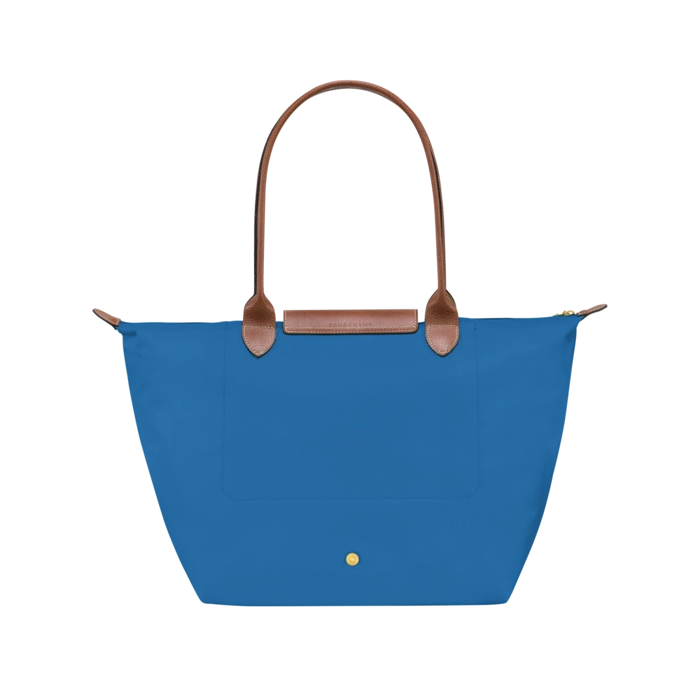 LONGCHAMP 經典基本款 長把手折疊肩揹包L號 藍色 L1899089 P78-zingala商店