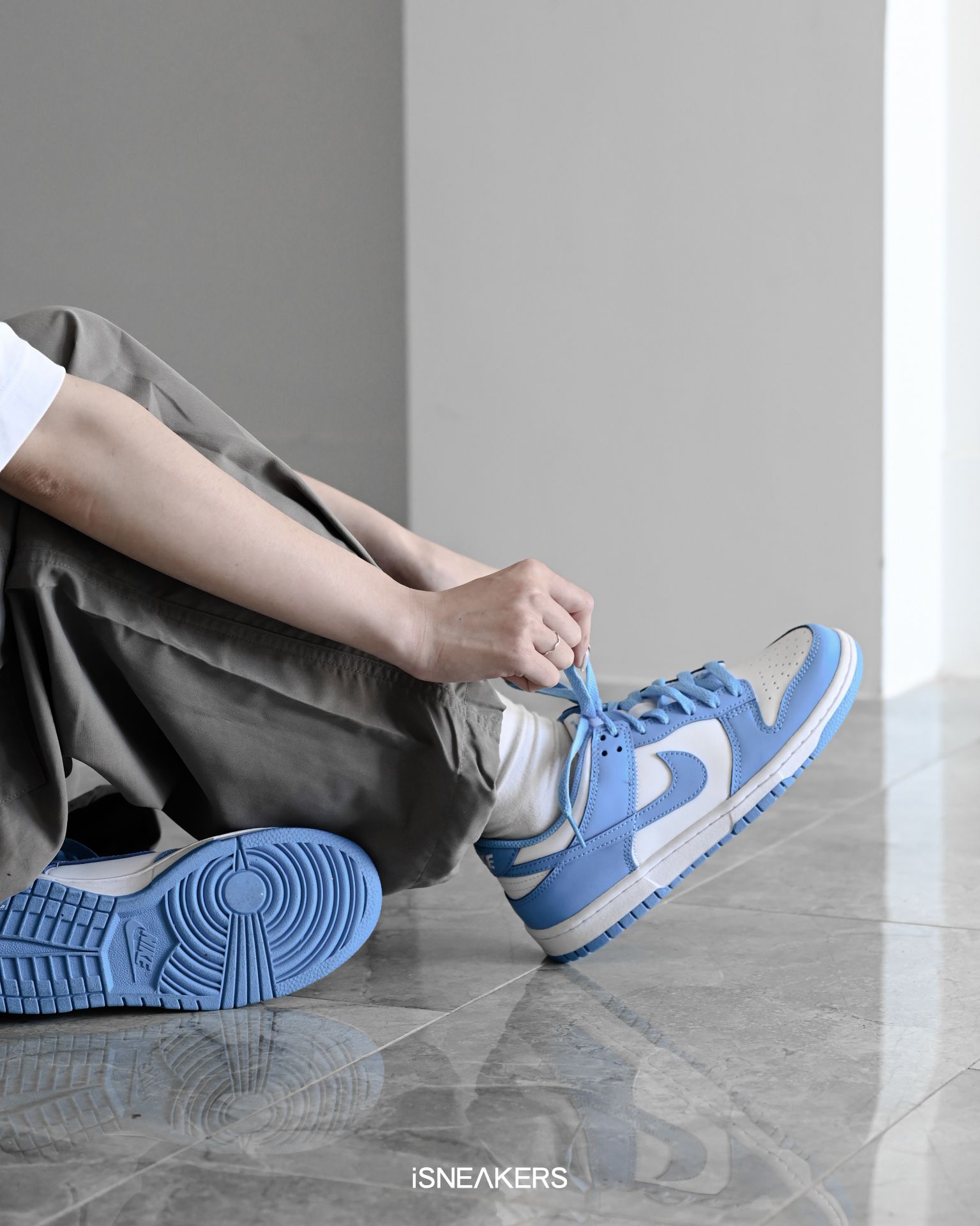 iSNEAKERS 現貨 Nike Dunk Low GS "University Blue" 大學藍 CW1590-103-zingala商店