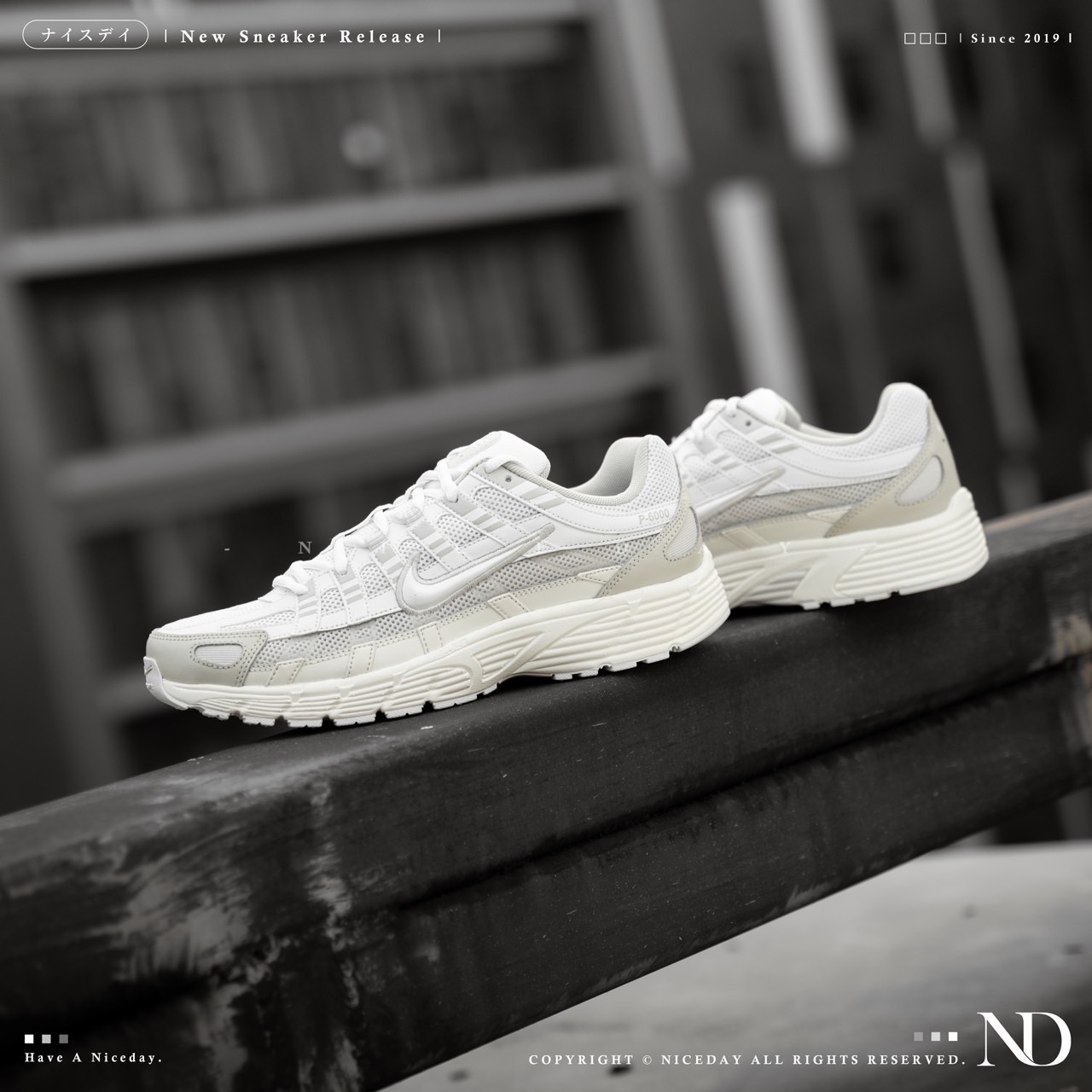 NICEDAY 現貨 Nike P-6000 復古白 男款 老爹鞋 CV2209-111-zingala商店