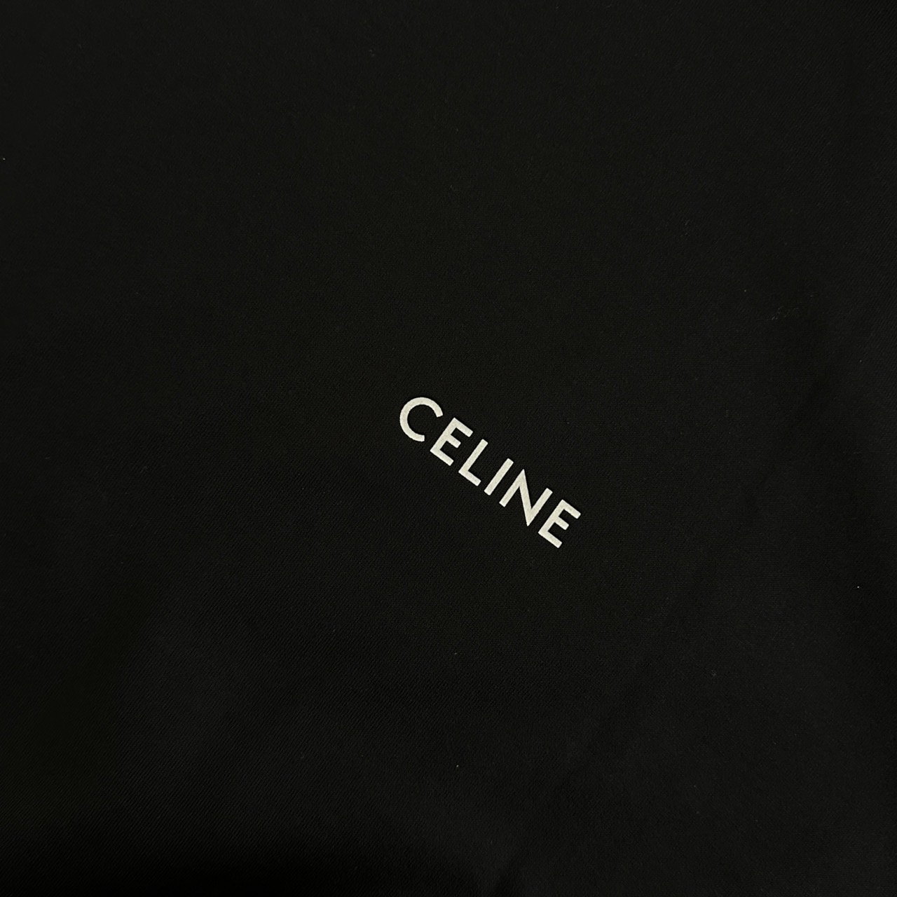 CELINE 黑色經典字母小LOGO T-Shirt-zingala商店