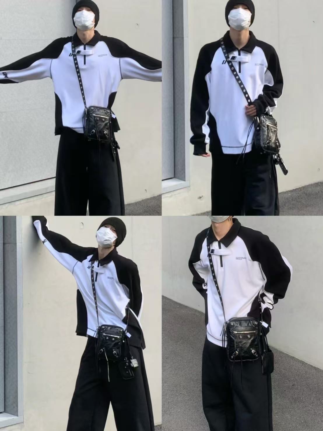 ️折扣囉 優惠價格 ! 巴黎世家黑色 郵差斜背包-zingala商店